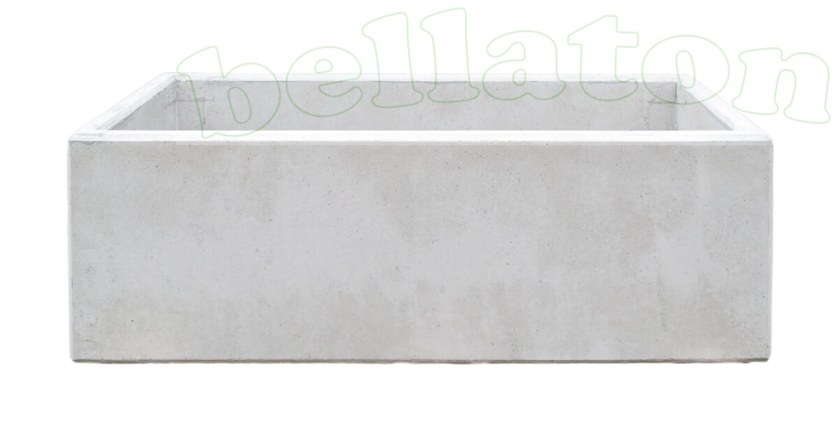 bellaton Hochbeet Midi glatt, Kanten gefasst 150 x 75cm h=60cm, GRAU ...
