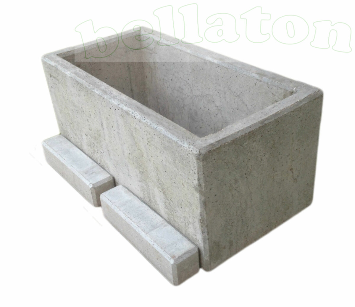 bellaton Hochbeet Midi glatt, Kanten gefasst 150 x 75 cm Höhe:50cm, B ...